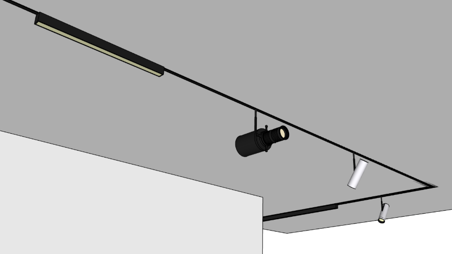 MTR48 Micro Track - Recessed Track System | 3D Warehouse