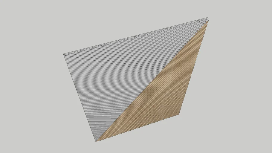 Painel Ripado Diagonal | 3D Warehouse