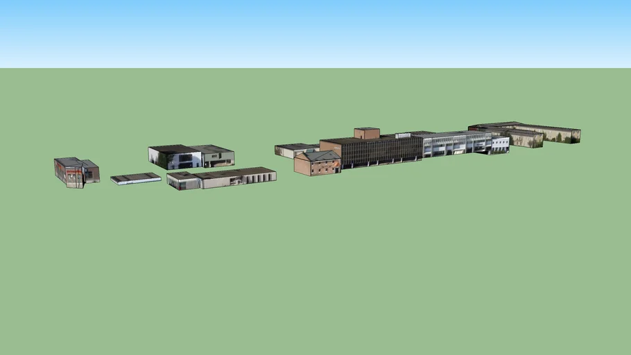 Commercial Buildings on the Freeway in Dallas, TX, USA | 3D Warehouse