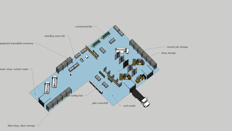 shop plan version 2 | 3D Warehouse