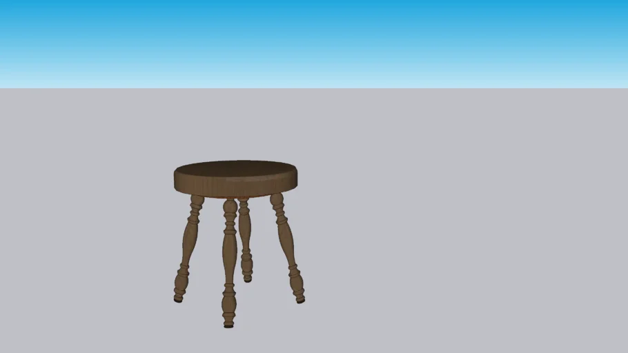 Vintage Stool | 3D Warehouse