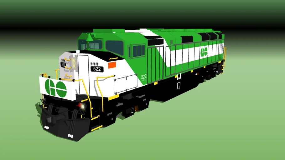 GO Transit Electro Motive Division F59PH (GO Transit 522) | 3D Warehouse