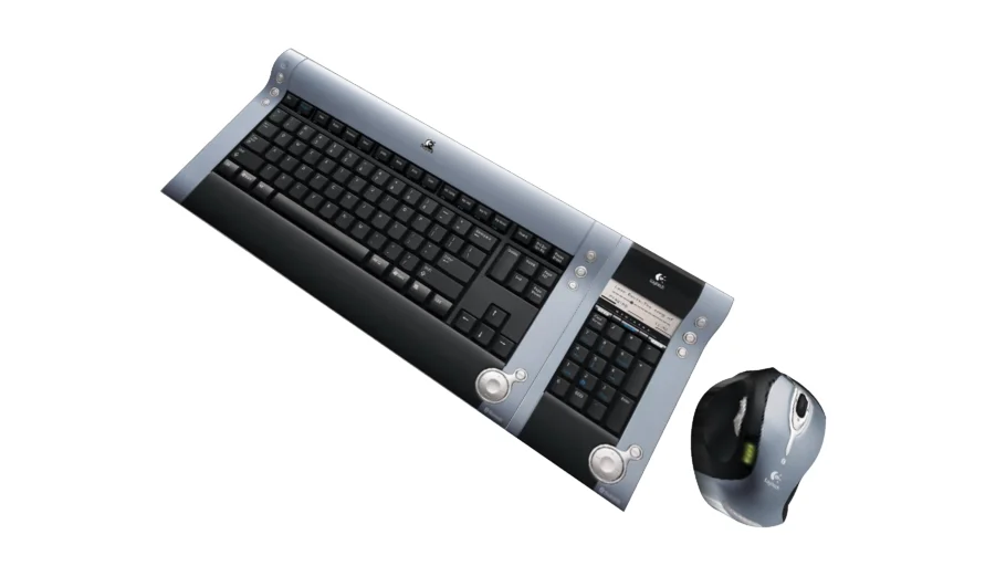 Logitech diNovo Media Desktop Laser - Wireless Keyboard and Mouse | 3D ...