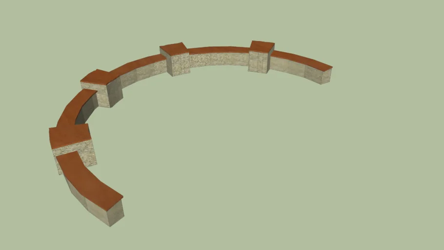 Circular bench | 3D Warehouse