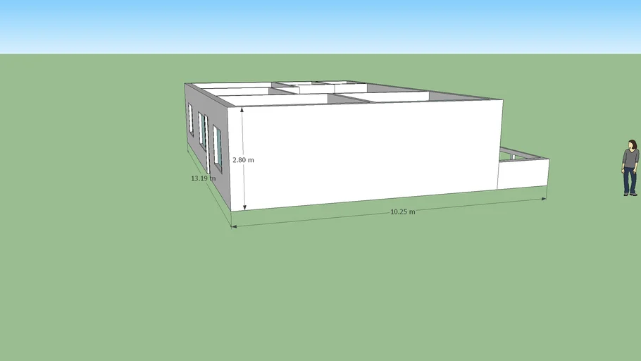 APT Ground Plan_135 sq-m | 3D Warehouse