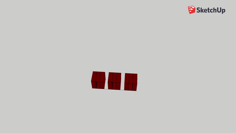 Donald Judd Cubes | 3D Warehouse