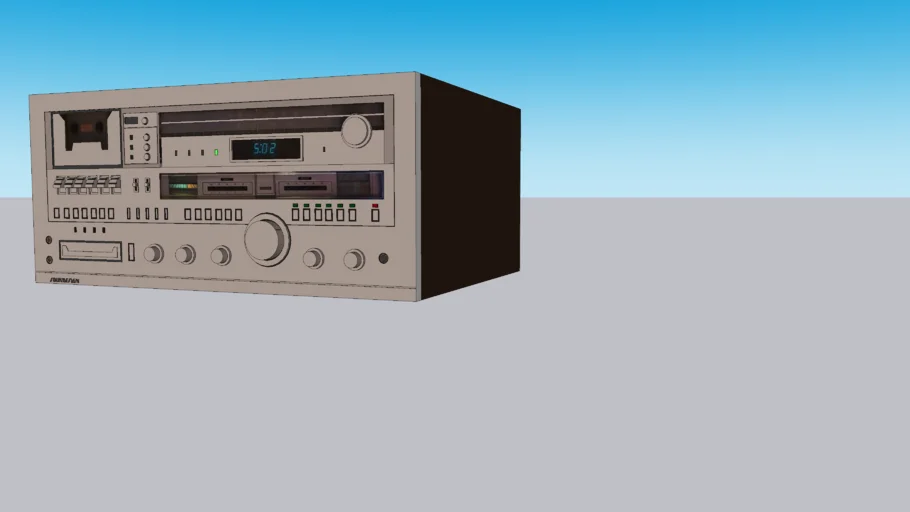 Soundesign 5958 - stereo receiver with cassette and 8-track player | 3D ...