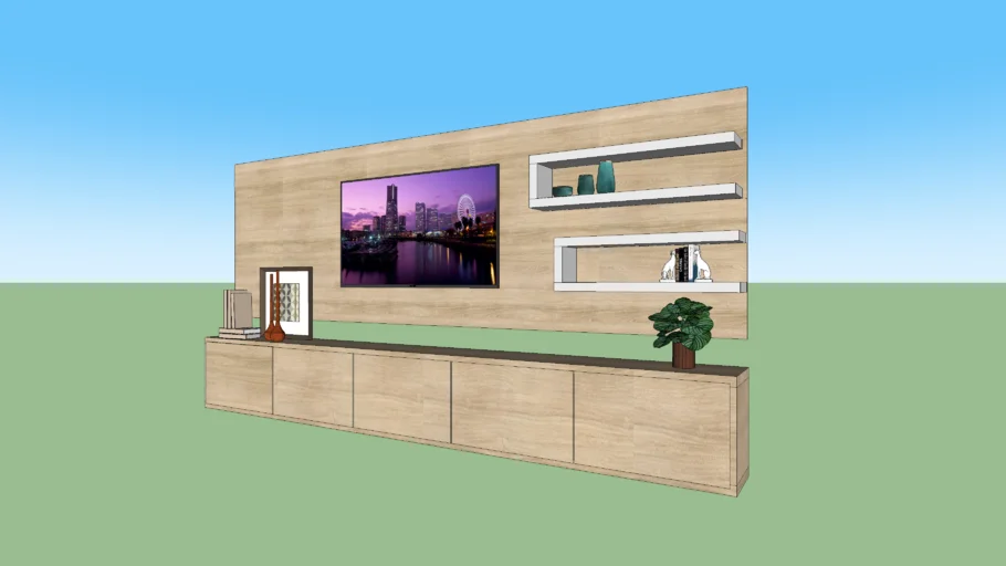 Painel de TV + Rack | 3D Warehouse