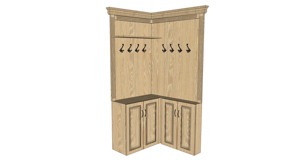 corner wardrobe hanger | 3D Warehouse