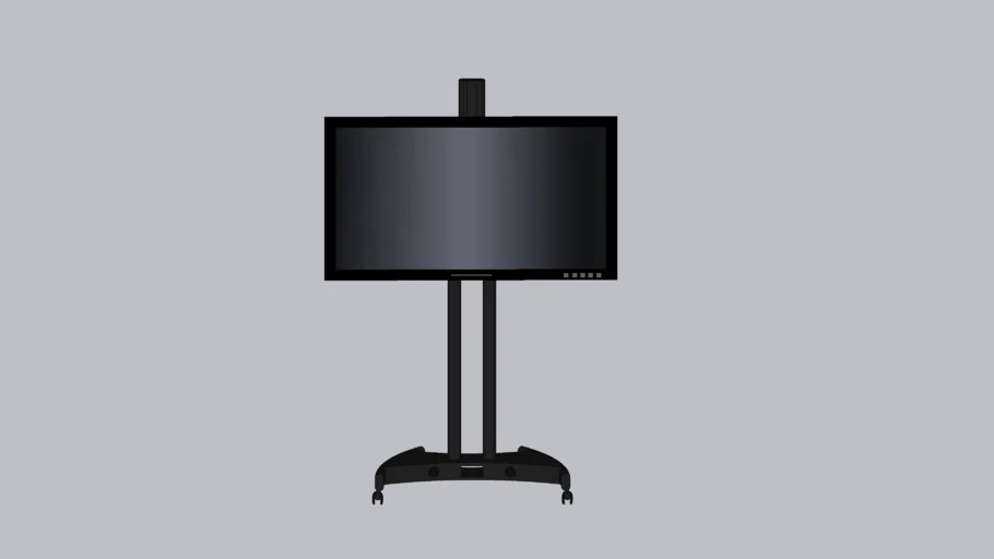 55in. tv with movable stand | 3D Warehouse