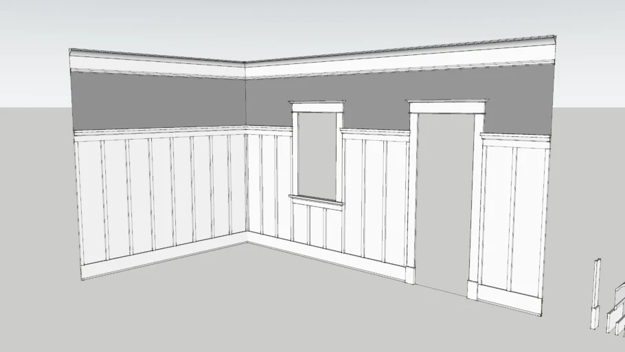 WindsorONE Craftsman Style Room with 1x2 Board & Batten Wainscoting ...