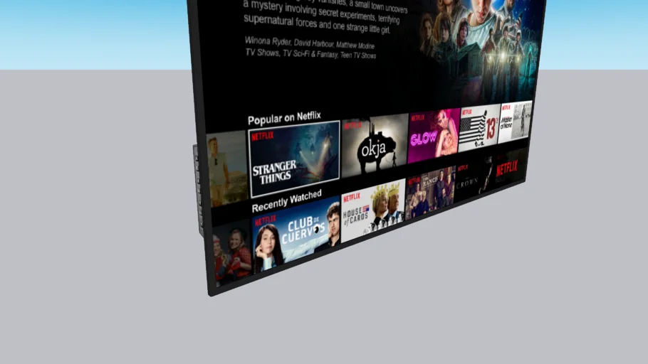 TV 60' (NETFLIX) | 3D Warehouse