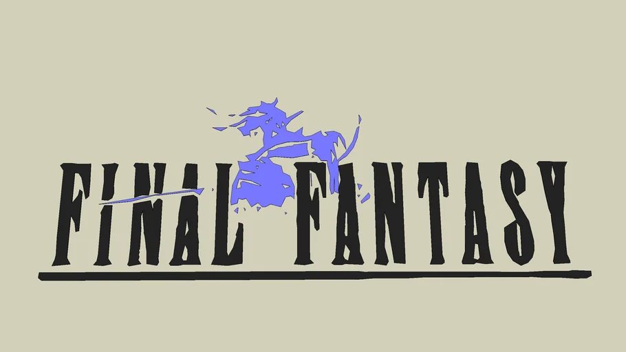 Final Fantasy 1 logo | 3D Warehouse