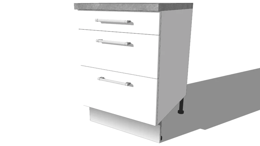 Ikea Element bas 60 sous evier Faktum Dynamique Best | 3D Warehouse