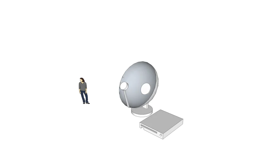 Sputnik antenna minimal | 3D Warehouse