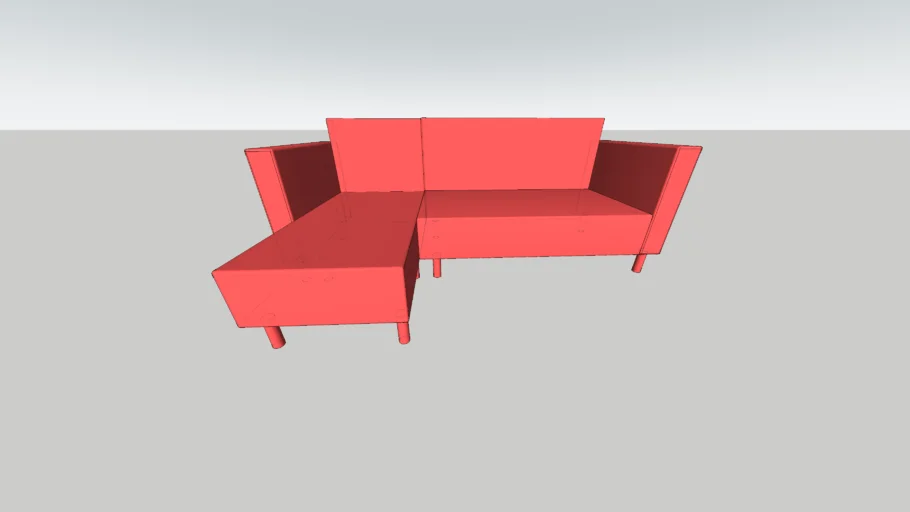 lugnvik ikea corner sofa | 3D Warehouse