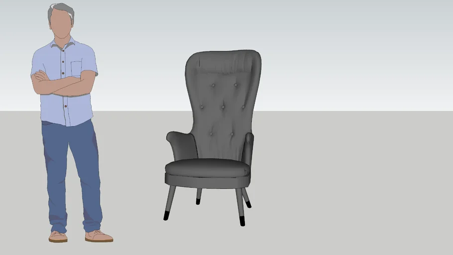 High Back Chair | 3D Warehouse
