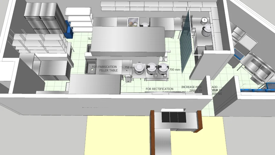 Kitchen Layout | 3D Warehouse