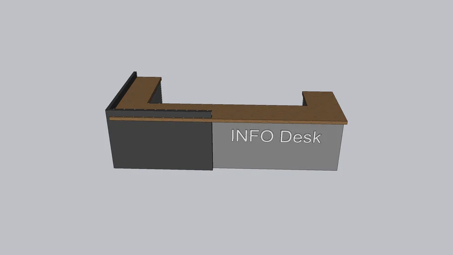 info desk or reception | 3D Warehouse
