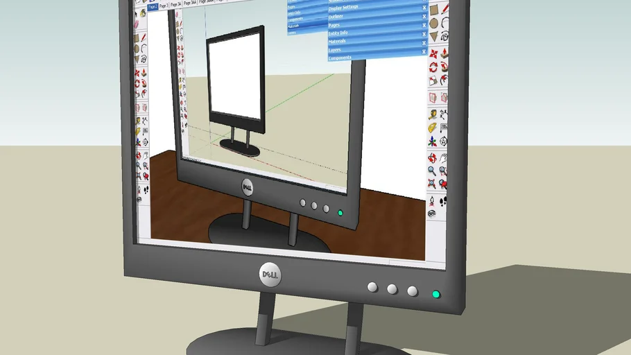 Monitor - Dell | 3D Warehouse