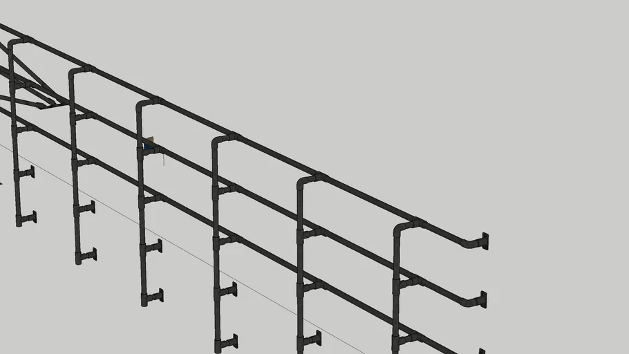 Pool Raining using 3/4 Steeltek pipe | 3D Warehouse