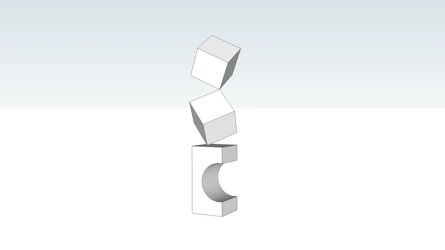 NadkarniGeeta_Abstract_Balancing_Cubes | 3D Warehouse