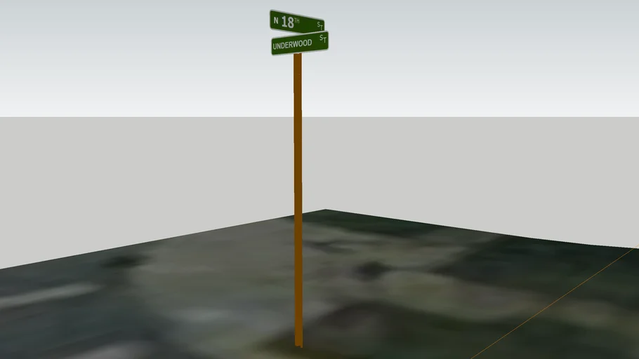 Street Name Sign | 3D Warehouse