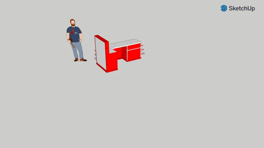MEJA KASIR | 3D Warehouse
