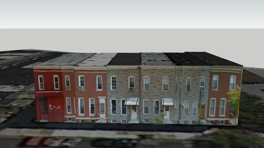 Rowhomes in Baltimore | 3D Warehouse