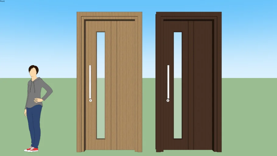 PINTU UTAMA 240 X 100 + (ARCHITRAP) | 3D Warehouse