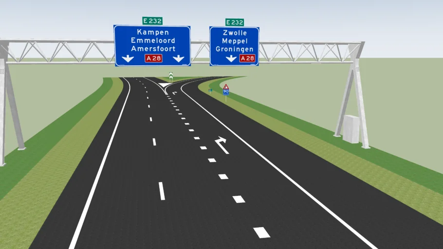 Splitsing Autosnelweg | 3D Warehouse