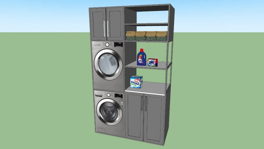 Laundry Cabinet No.2 | 3D Warehouse