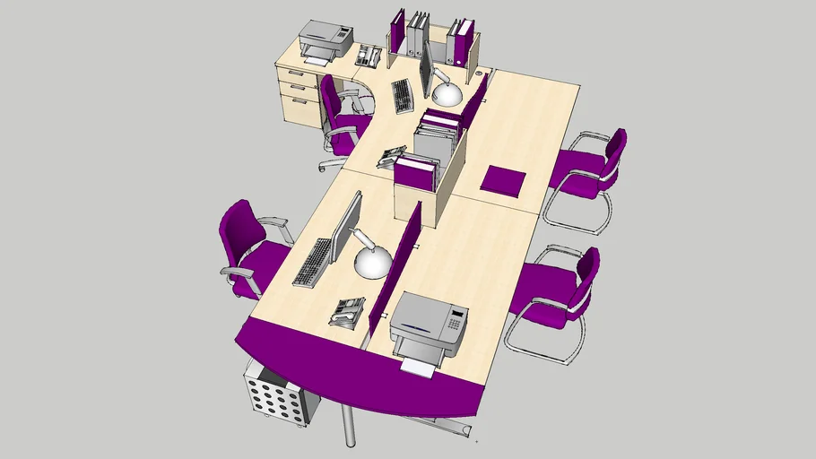 Office Work Area | 3D Warehouse