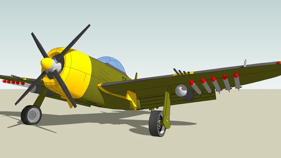 plane WW2 fighter 2 | 3D Warehouse