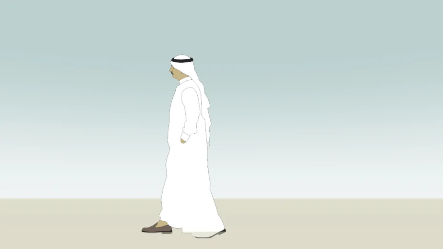 arab man walking | 3D Warehouse