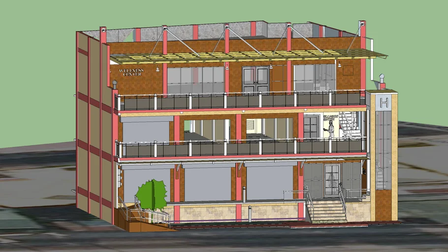 H Building | 3D Warehouse