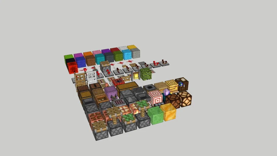Minecraft Redstone blocks | 3D Warehouse