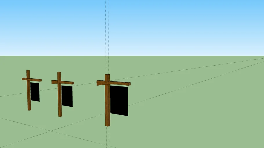 cedar sign post | 3D Warehouse