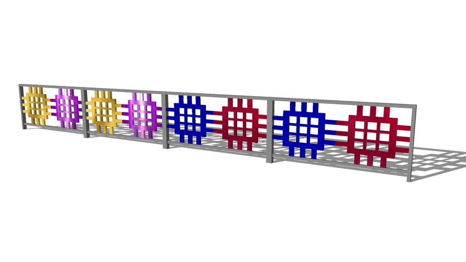 Decorative Railing - Welsh Pattern | 3D Warehouse