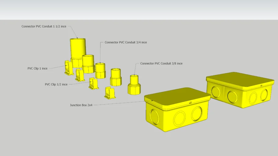PVC Conduit Fitting | 3D Warehouse