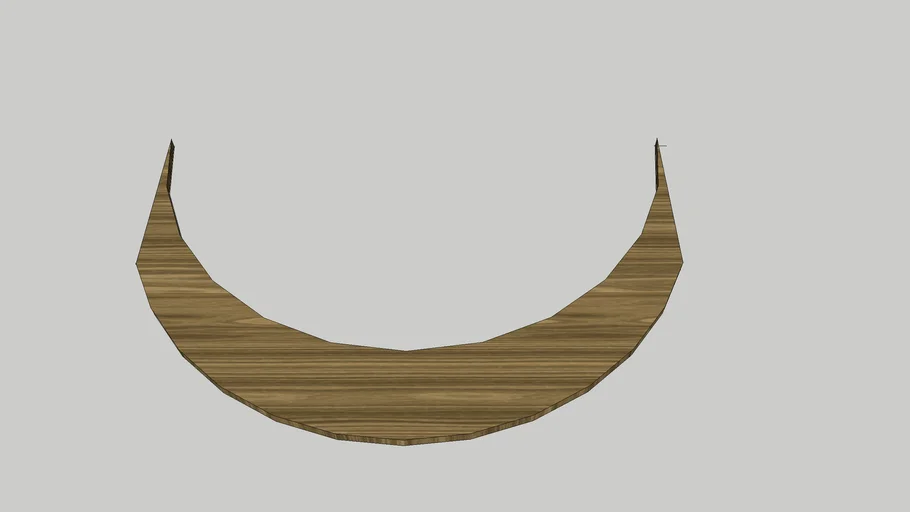 Amore Half Curve Table | 3D Warehouse