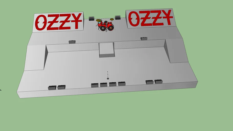 OZZY OSBOURNE stage no rest for the wicked tour | 3D Warehouse