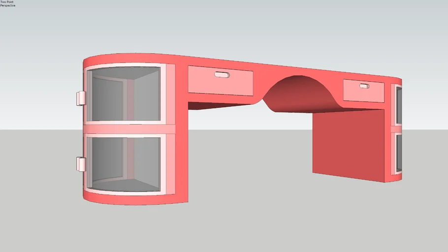 Curvy pinky table | 3D Warehouse