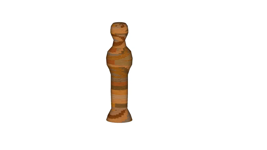 wood mummy yard art | 3D Warehouse