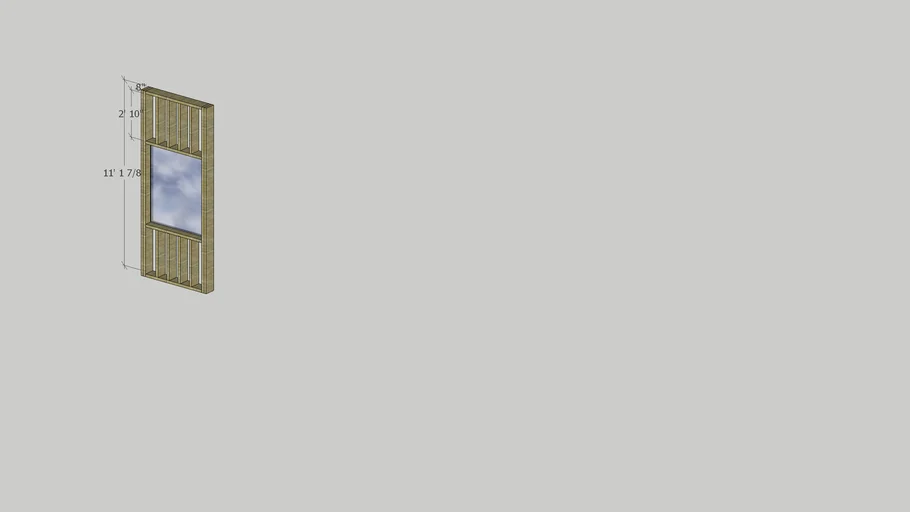 Framed 48' corner window | 3D Warehouse