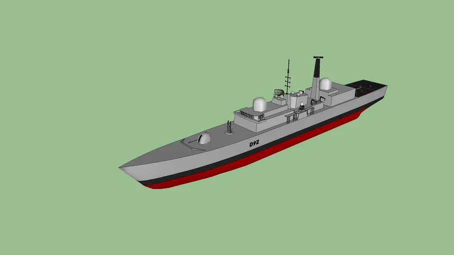 HMS Gloucester type 42 destroyer batch 3 | 3D Warehouse