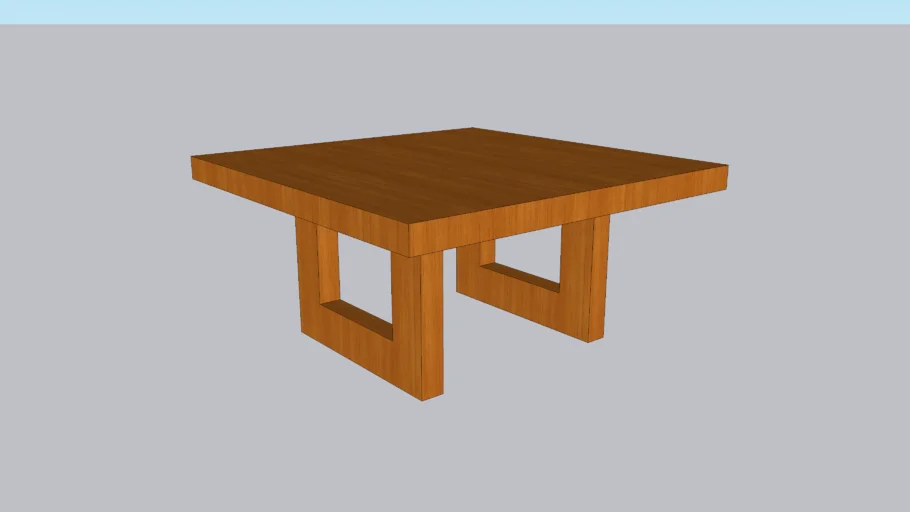 Mesa Oregon L1,60 x P1,60 x A0,77m | 3D Warehouse
