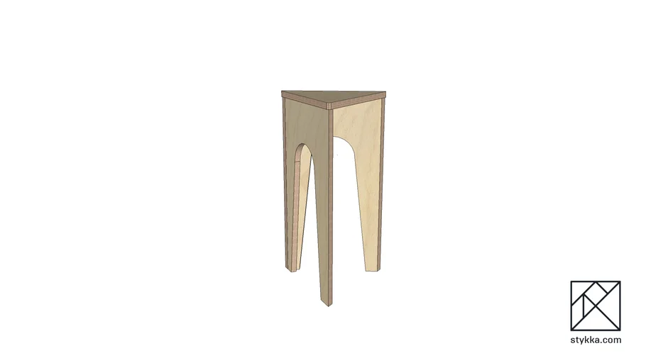 Stackable Stool 690mm | 3D Warehouse