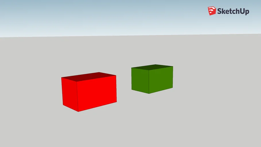 MCN Red and green cubes example | 3D Warehouse