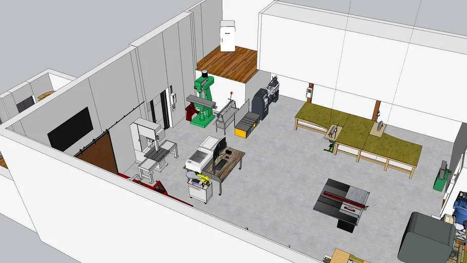 Gold Ridge Design shop Layout | 3D Warehouse